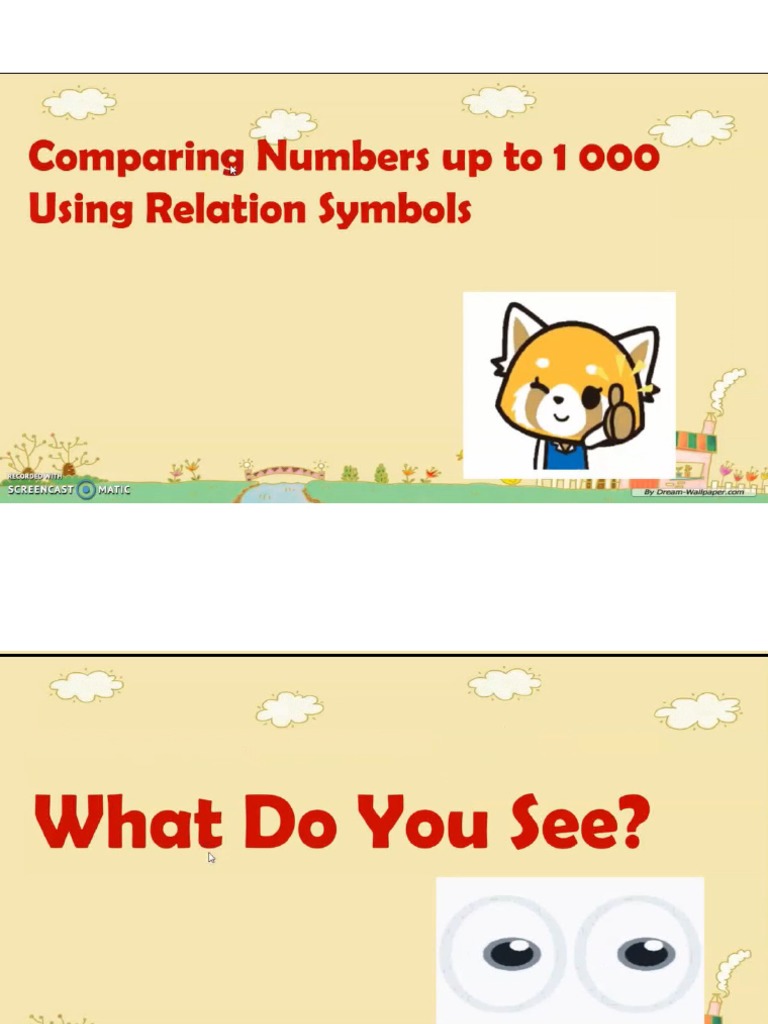 Grade 2- Comparing Numbers Using Relation Symbols_000 | PDF