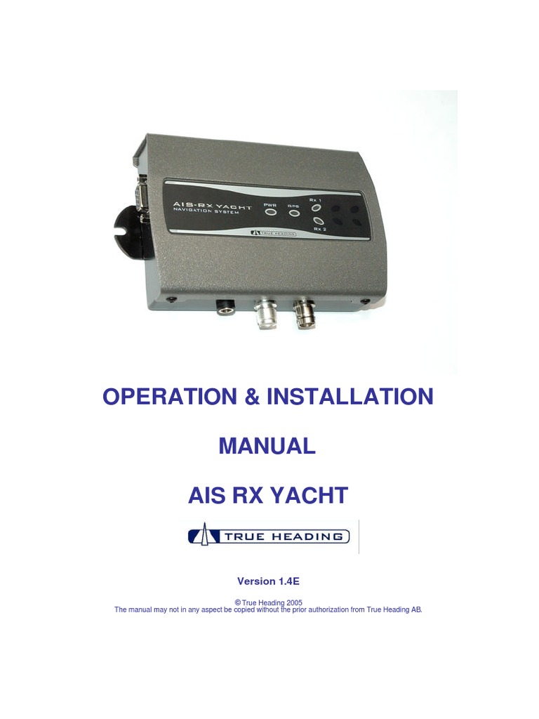 AIS-RX YATCH Manual | PDF