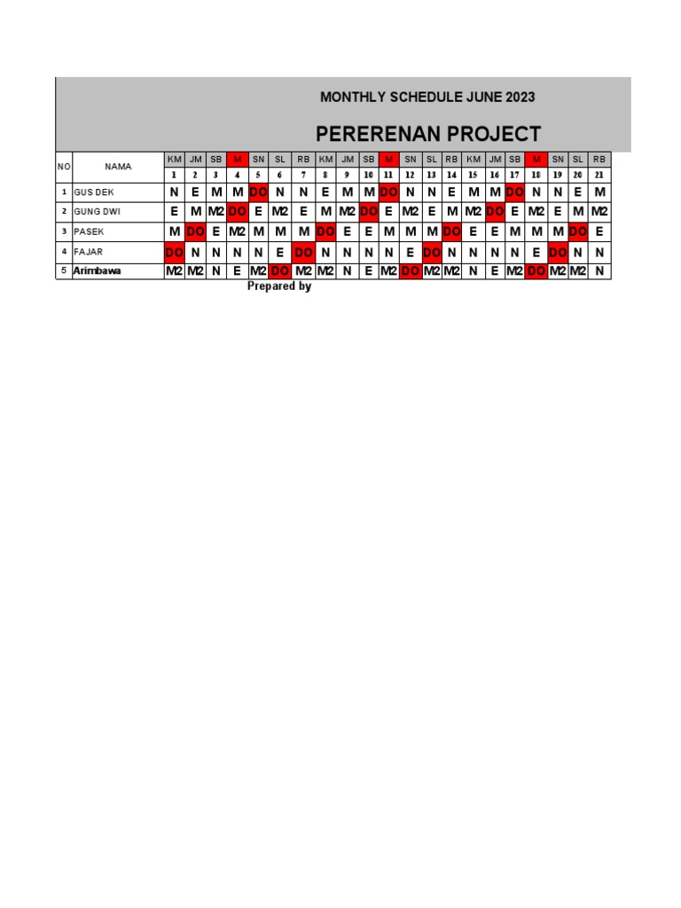 Pererenan (AV N3) Schedule - JULY 2023-1 | PDF