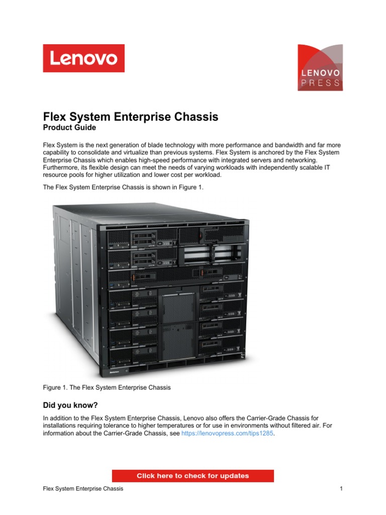 Flex System Enterprise Chassis Product Guide | PDF | Ip Address | I Pv6
