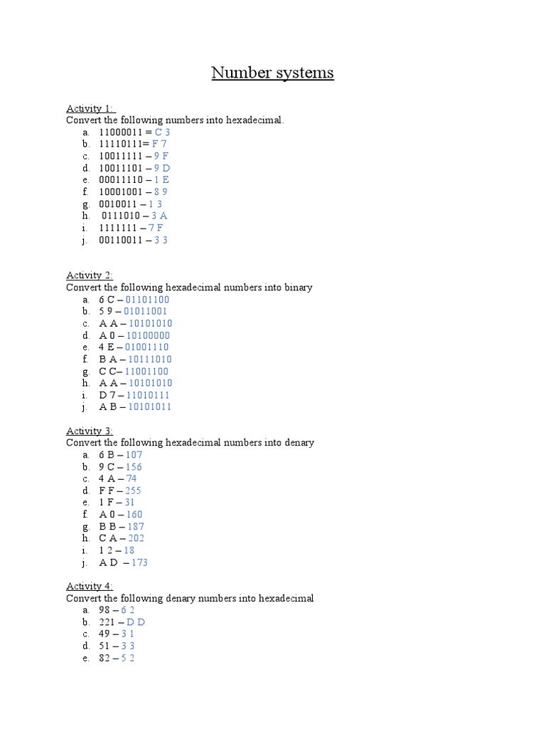 Number Systems | PDF | Decimal | Numbers