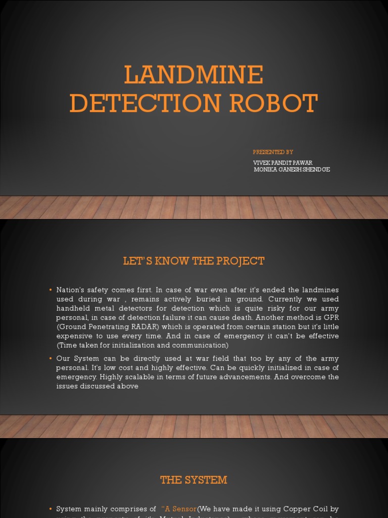 01_Landmine Detection Robot | PDF