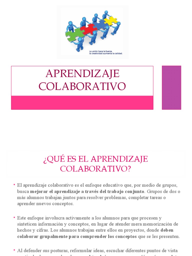 Aprendizaje colaborativo | PDF