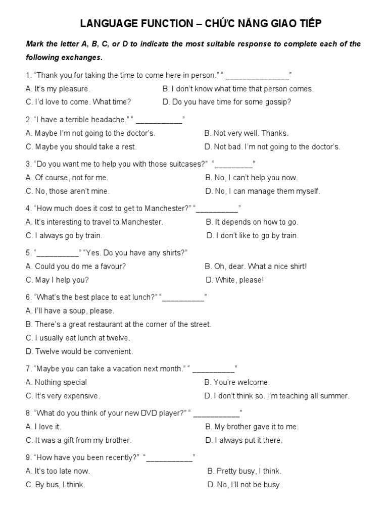 English Conversation Practice | PDF