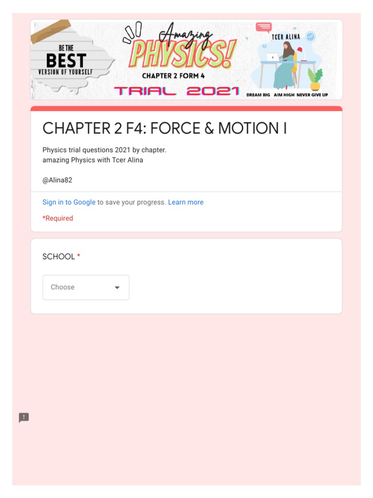 ?chapter 2 F4 - Force & Motion I | PDF