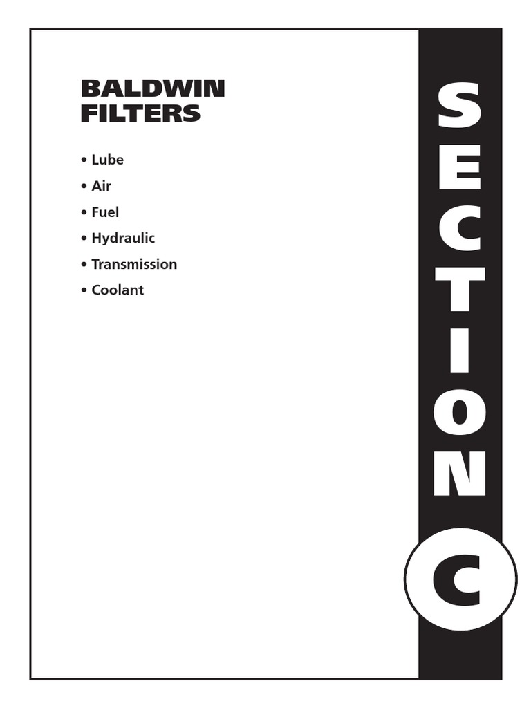 Baldwin Filter PDF Important | PDF | Filtration | Horsepower