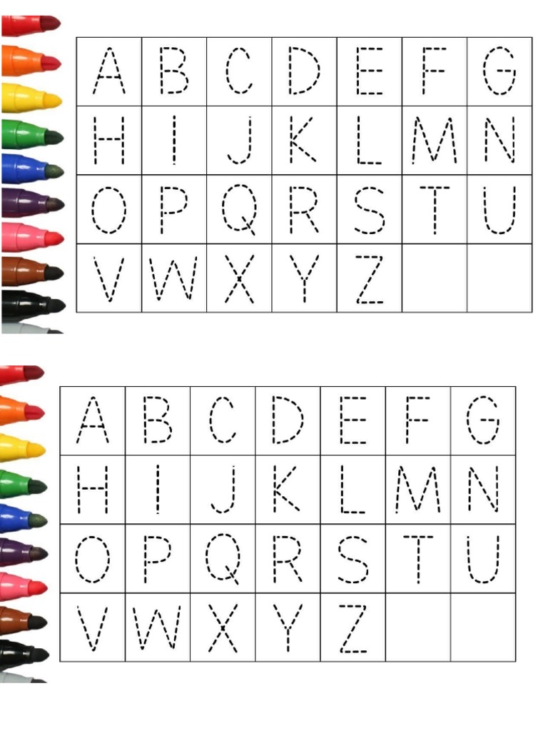 Abjat Huruf Putus-Putus A-Z | PDF