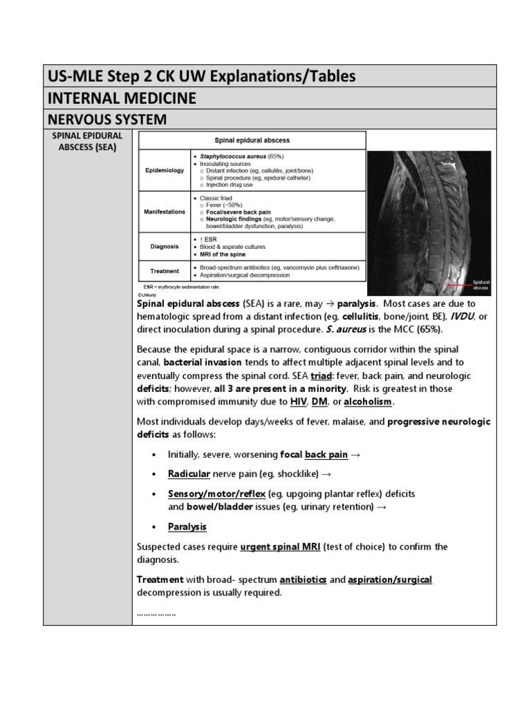 UW Step 2 CK IM Neurology | PDF UW Step 2 CK IM Neurology | PDF