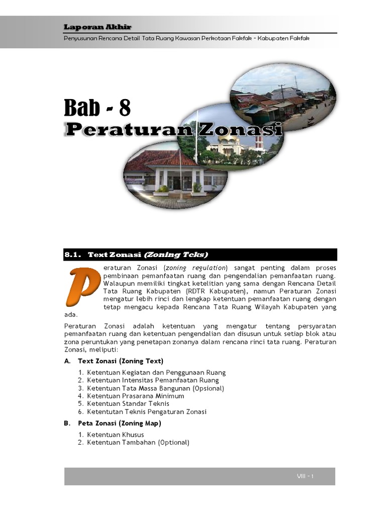 Rencana Zonasi Kawasan Perkotaan Fakfak | PDF
