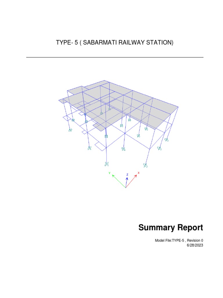 Summary Report-ETABS | PDF | Applied And Interdisciplinary Physics ...