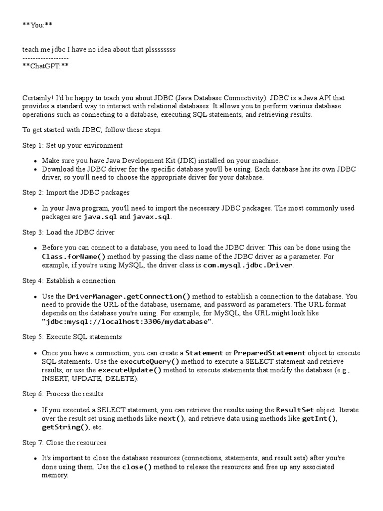 Jdbc Basics Pdf Databases Database Transaction