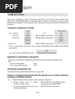 Stamp Duty Table For Sindh (According To Sindh Finance Act, 2024) | PDF ...