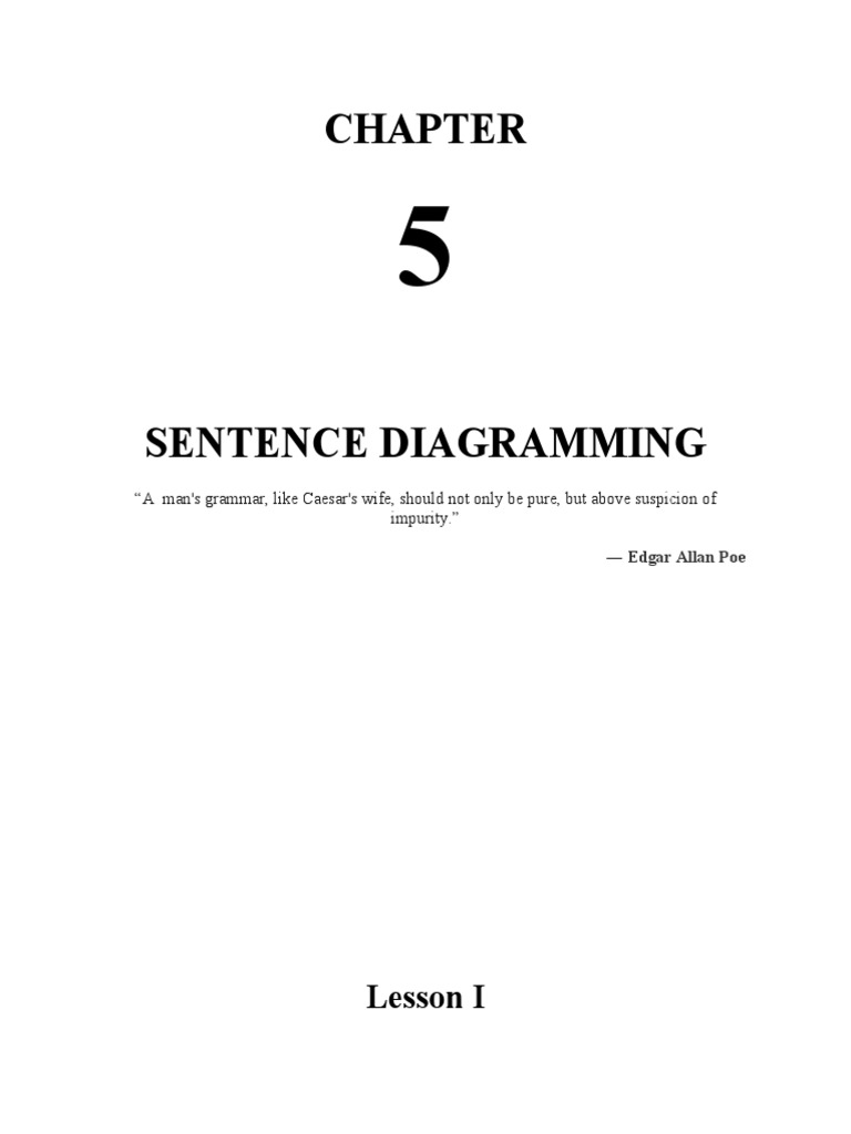 CHAPTER 5 Struuctures ... Sentence Diagramming | PDF