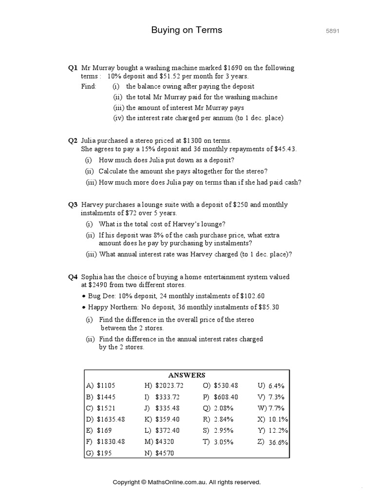 Buying On Terms | PDF