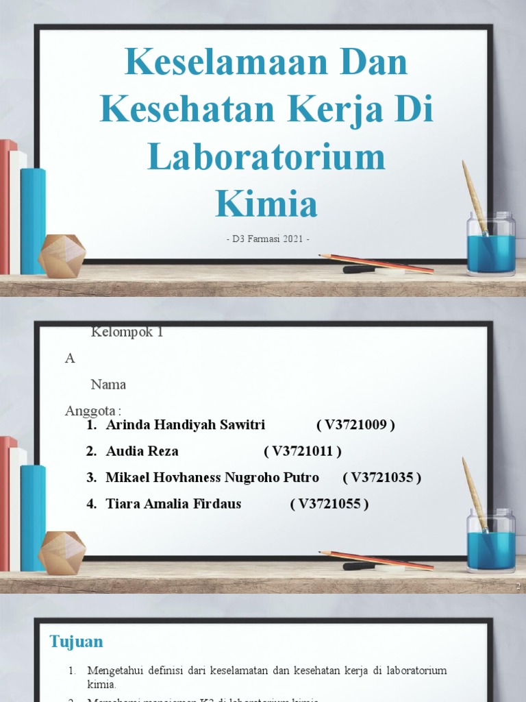 Kelompok 1 - Kelas A - PPT K3 Di Laboratorium Kimia | PDF
