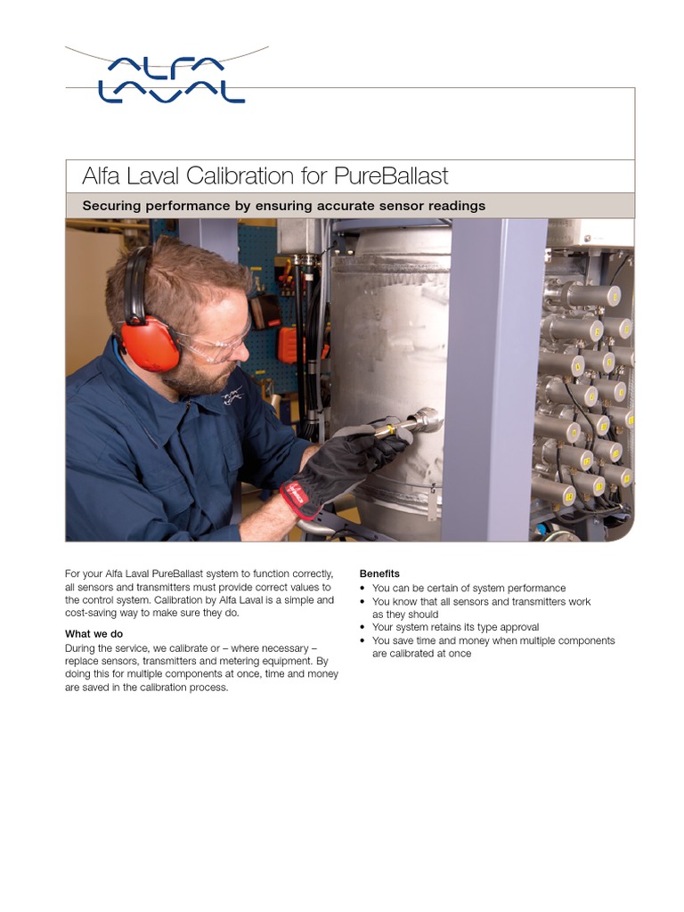 PureBallast Sensor Calibration Services | PDF | Calibration | Equipment