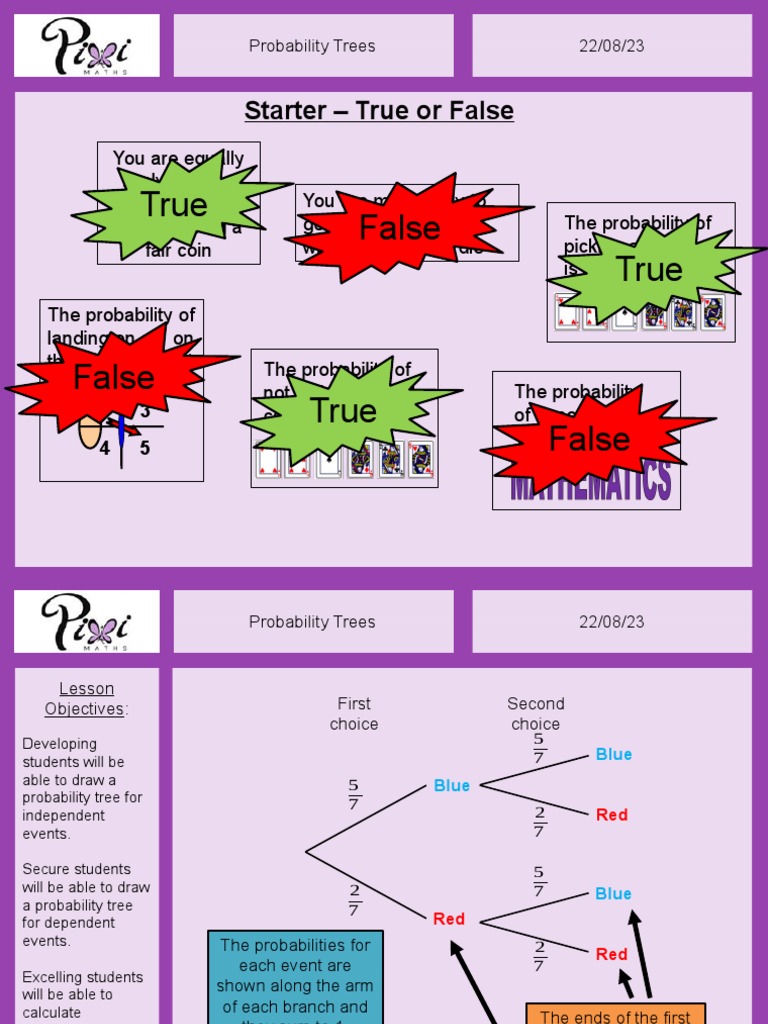 Probability Trees PixiPPt | PDF