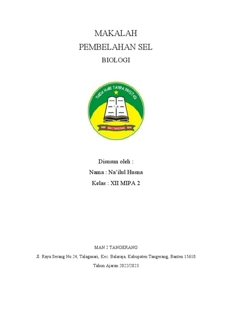MAKALAH Pembelahan Sel | PDF