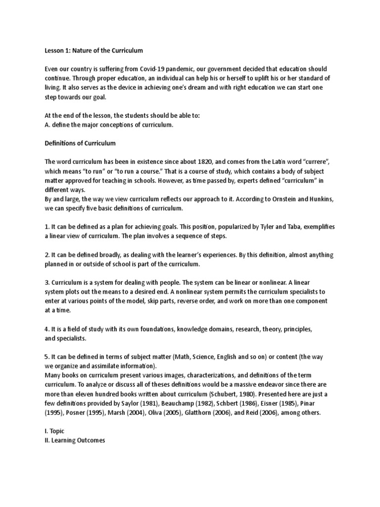 Prof Ed 4 Lesson 1 | PDF