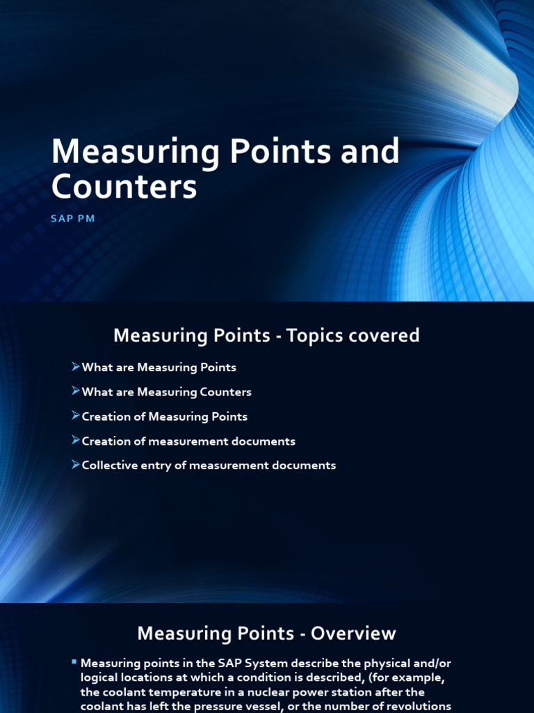10+PM Measuring+Points Counters | PDF