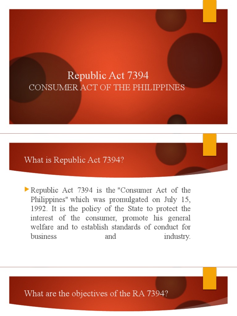 Consumer Act | PDF