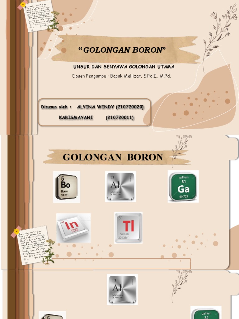 Golongan Boron | PDF