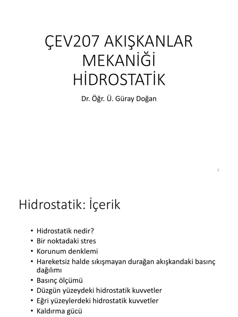 03 Hidrostatik | PDF