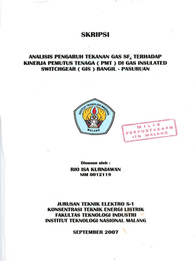 Skripsi Gas SF6 | PDF