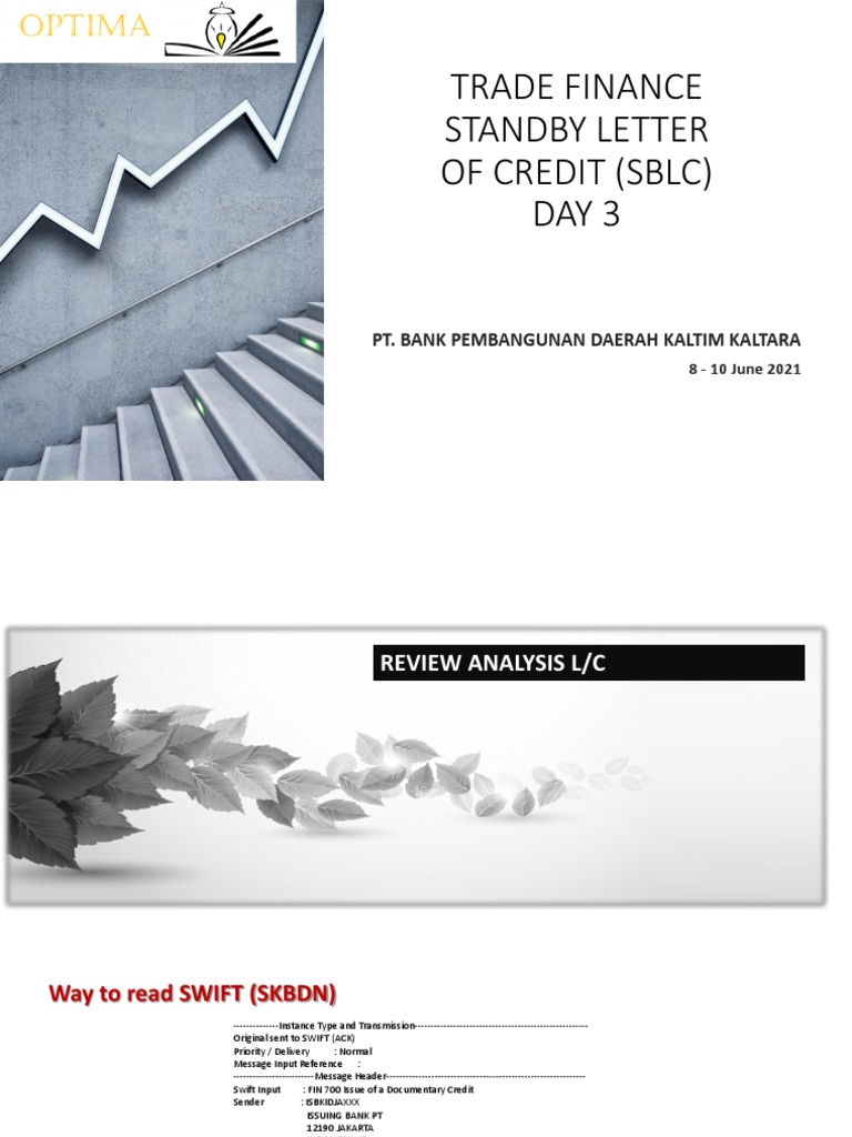 Training Day 3 - SBLC BPD Kaltimatara June Final | PDF