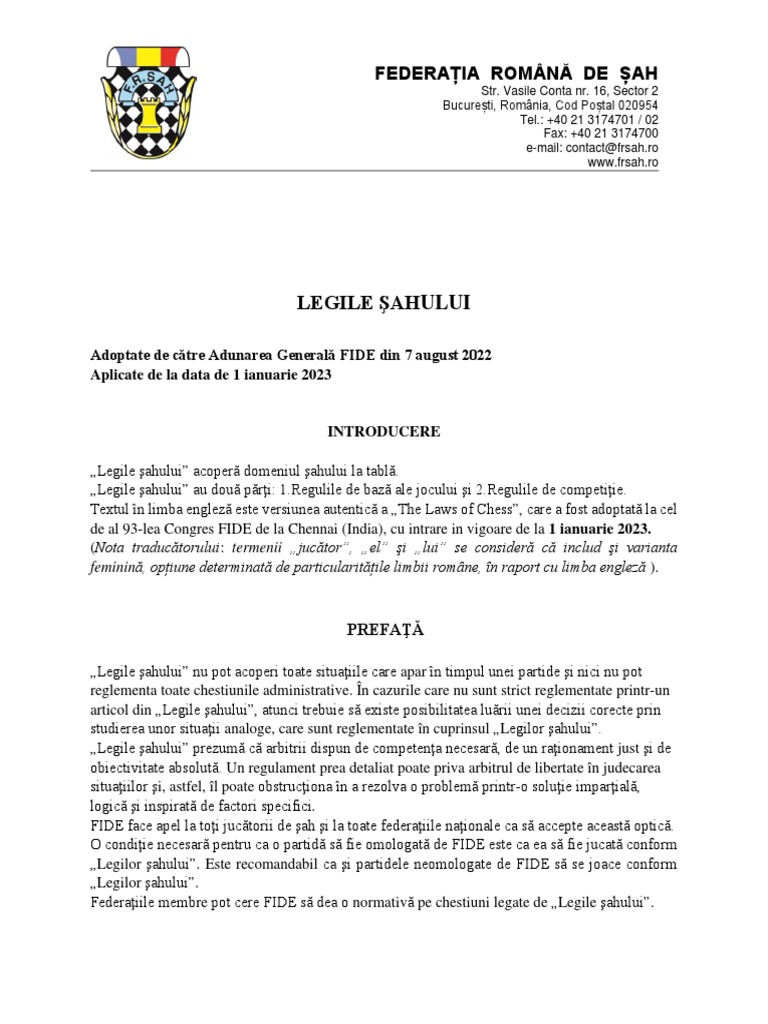 Legile Sahului 2023 | PDF