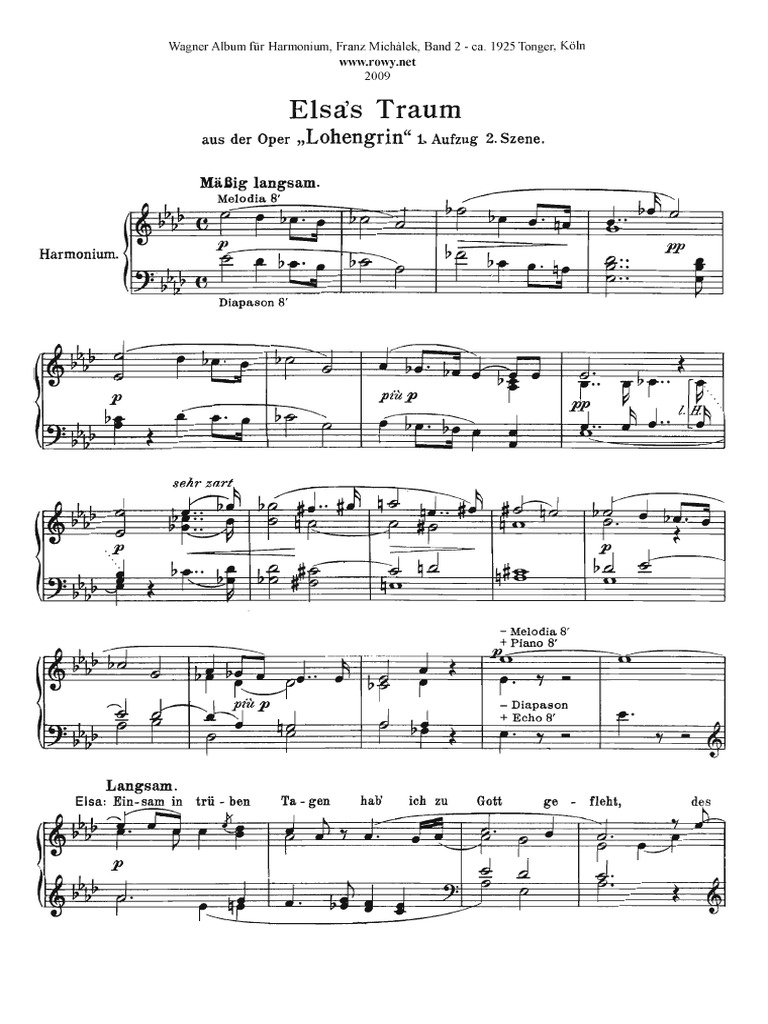 Lohengrin Elsa S Traum | PDF