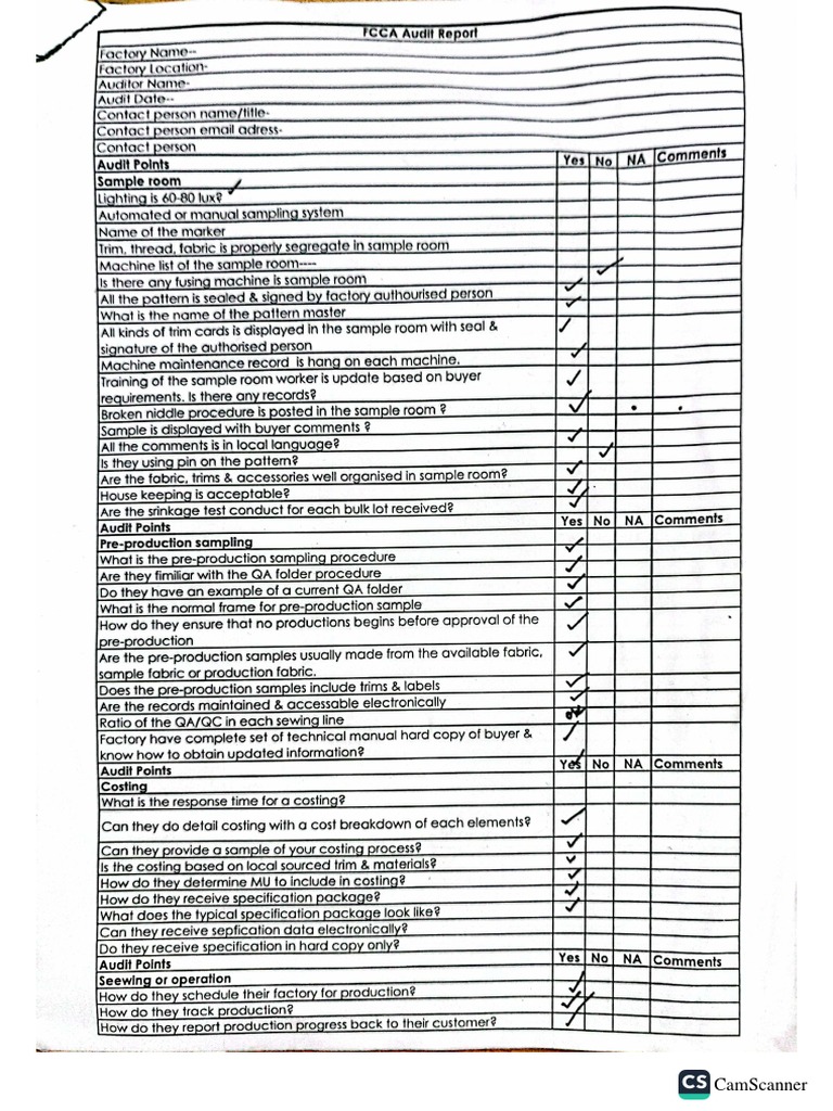 FCCA Checklist (Scan Copy) | PDF