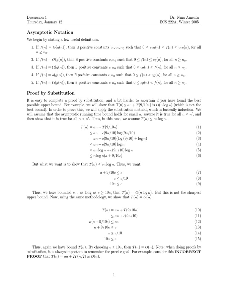 Dis 1 | Download Free PDF | Time Complexity | Mathematics