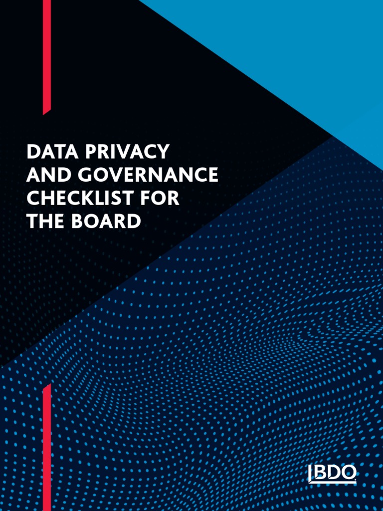 ASSR CORP GOV Data-Privacy-Checklist | PDF | Privacy | Business ASSR CORP GOV Data-Privacy-Checklist | PDF | Privacy | Business