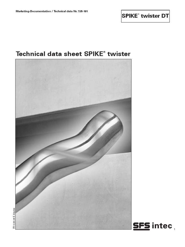 TD SPIKE Twister DT XX en | Download Free PDF | Physical Sciences | Structural Engineering