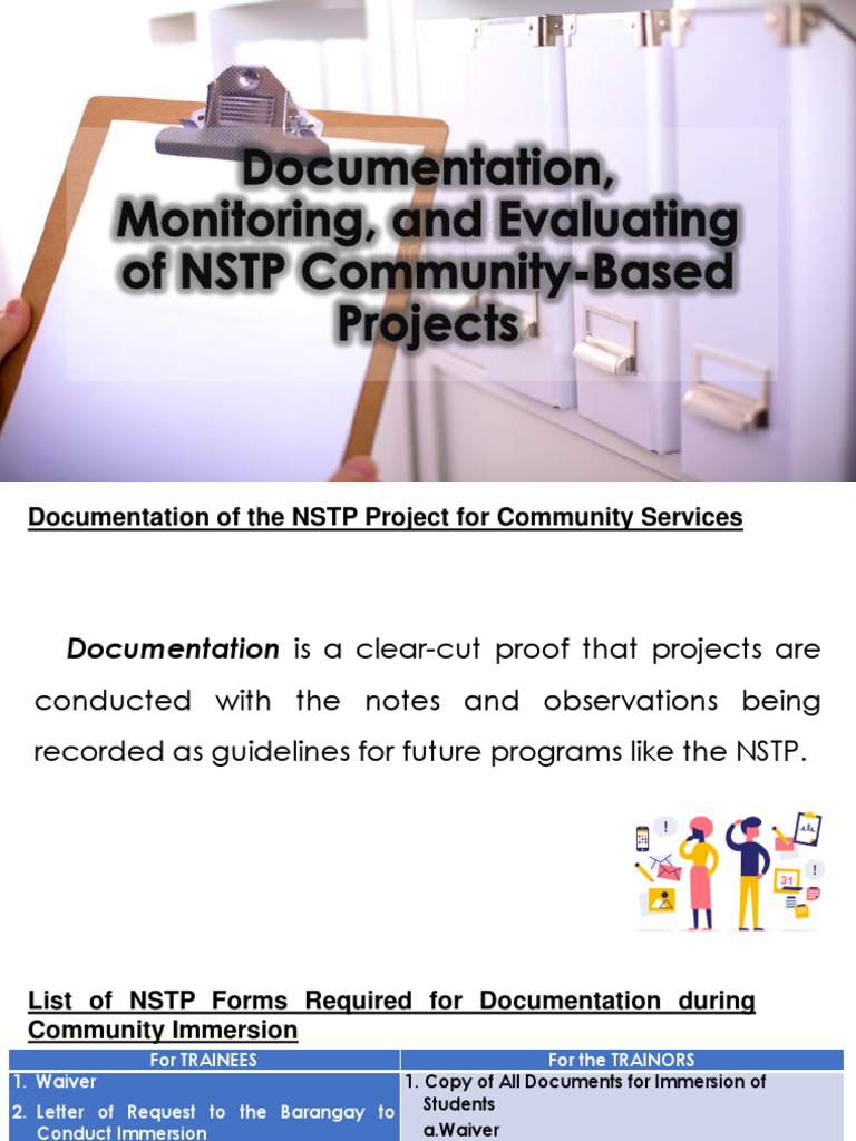 Documentation Monitoring and Evaluating of NSTP | PDF