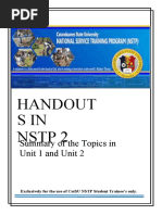 Answer Sheet - NSTP - Module 1-Introduction-to-NSTP | PDF | Poverty | President Of The Philippines