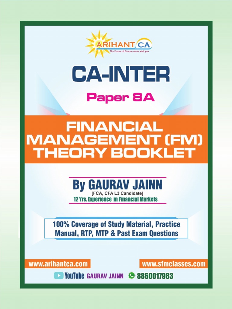 Chapter 10 FM Theory Book by CA Gaurav Jain - FM Eco - StepFly ...
