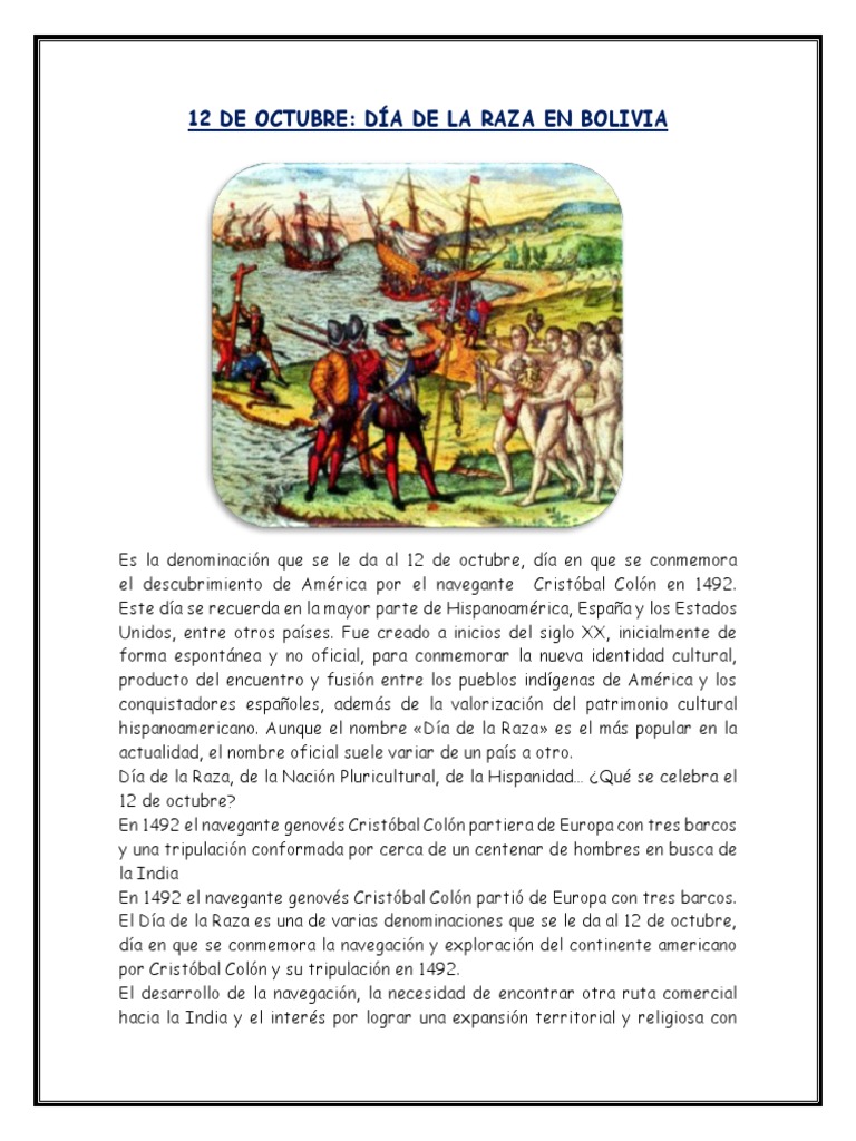 12 de Octubre | PDF | Viajes y turismo