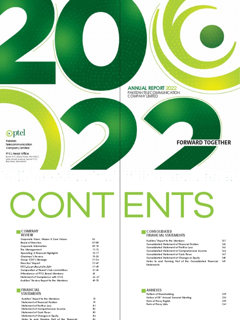 PTCL - Annual Report 2022 | PDF