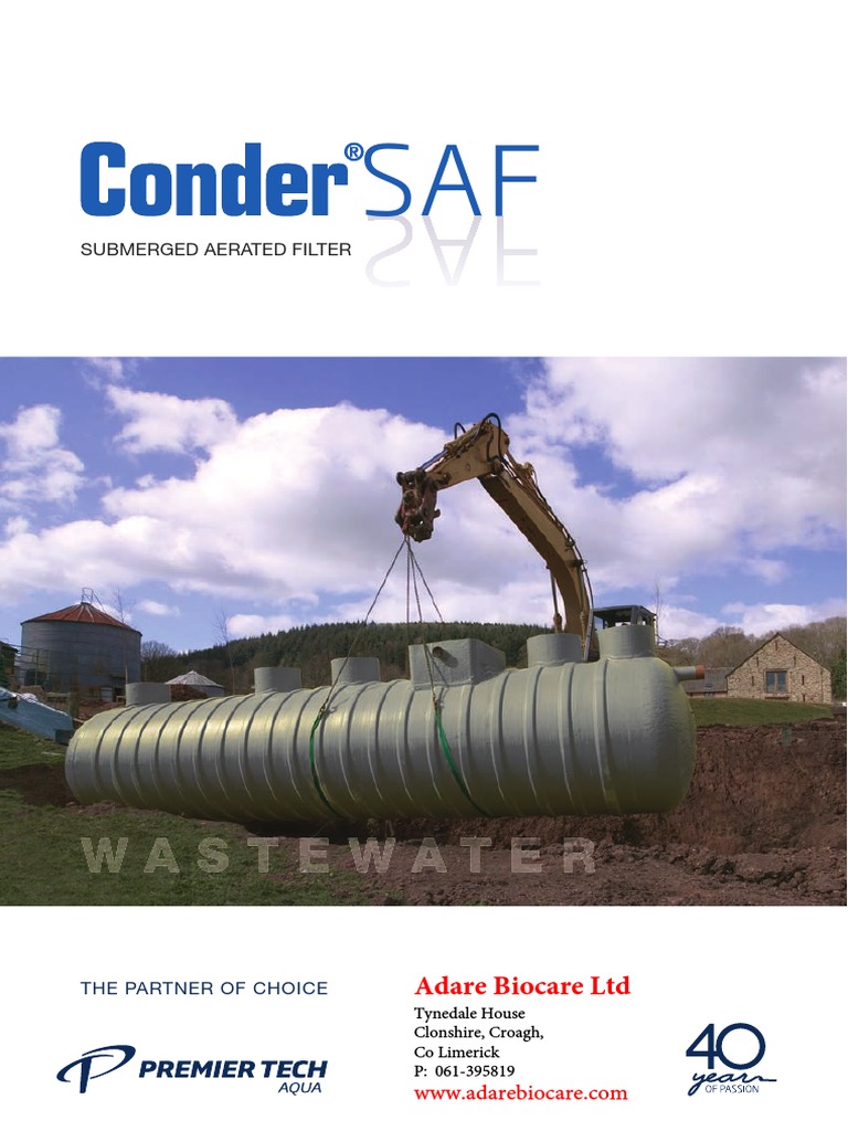 EPS Conder SAF Submerged Aerated Filter | PDF | Sewage Treatment ...