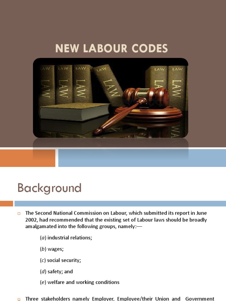 New Labour Codes 2020 | PDF | Employment | Welfare
