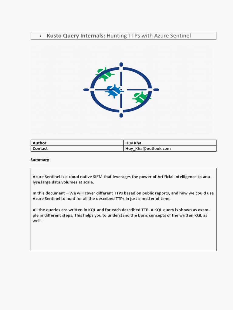 KQL Internals Sentinel | PDF | Windows Registry | Command Line Interface KQL Internals Sentinel | PDF | Windows Registry | Command Line Interface
