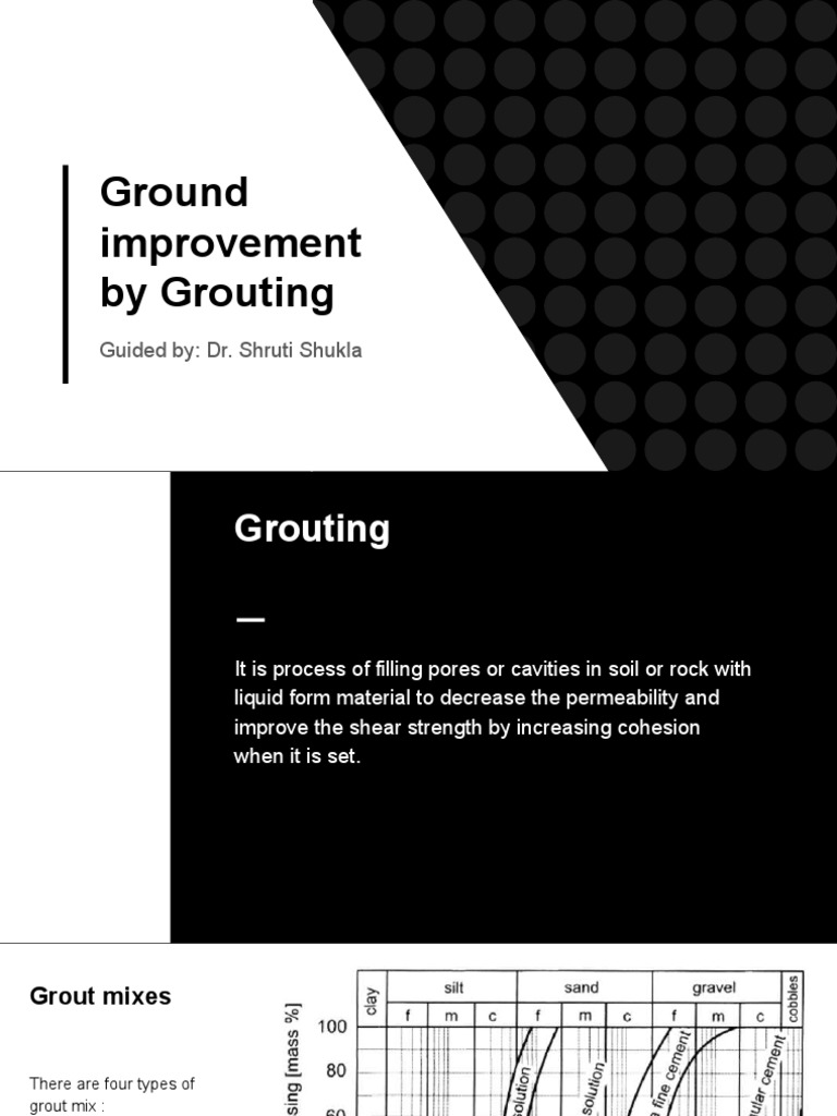 Ground improvement by Grouting | PDF | Soil | Building Engineering