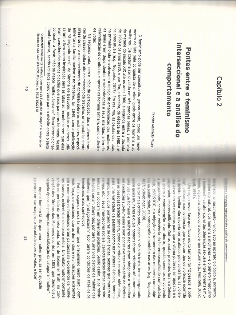 Mizael T. (2019) - Pontes Sobre o Feminismo Interseccional e A AnÃ¡Lise ...