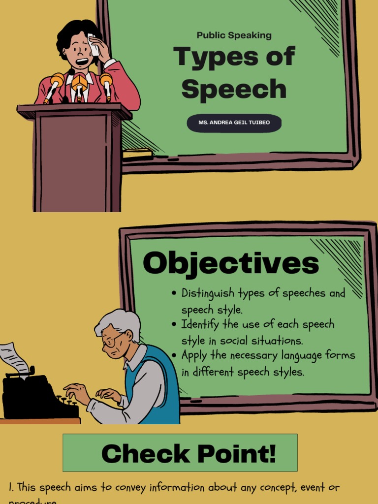 Types of Speech Presentation | PDF | Public Speaking | Persuasion