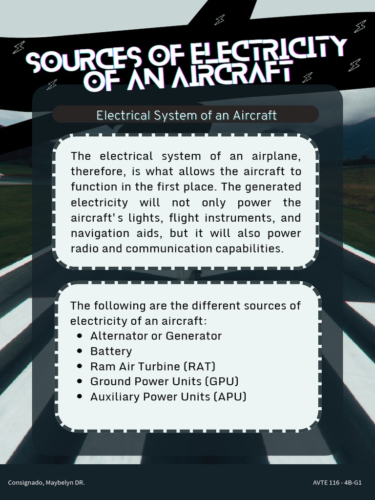Aircraft Electrical System Overview | PDF