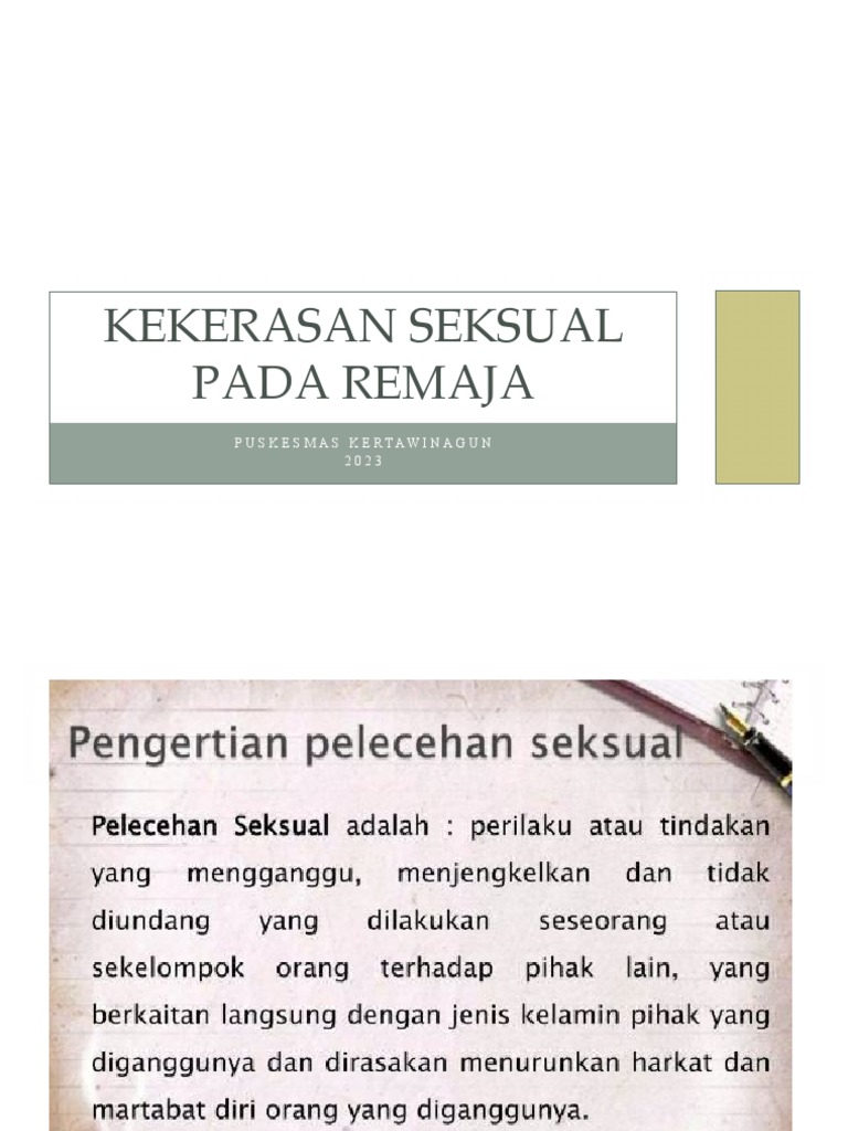 Kekerasan Seksual Pada Remaja | PDF