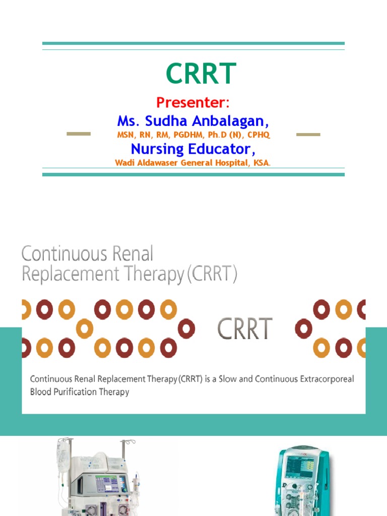 CRRT Presentation | PDF | Nursing | Intensive Care Medicine