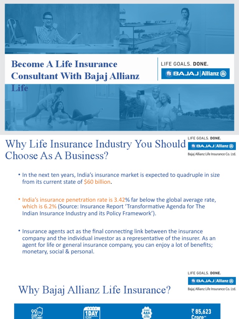 Become Life Insurance Consultant With Bajaj Allianz Life | PDF